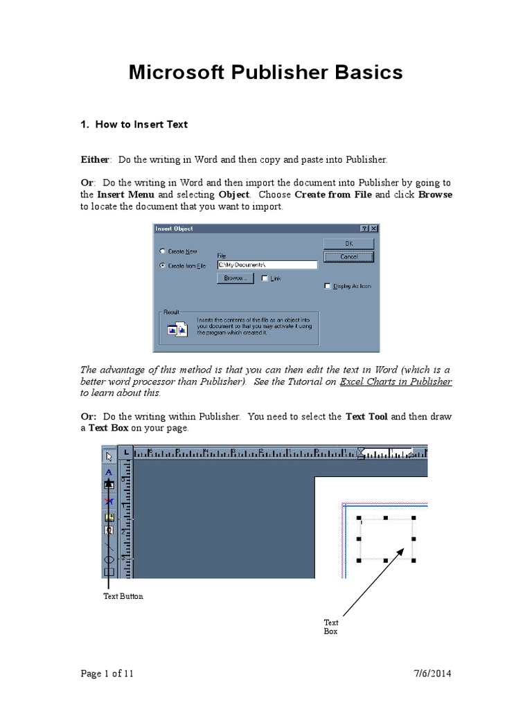 Publisher Basics | PDF | Software | Human–Computer Interaction
