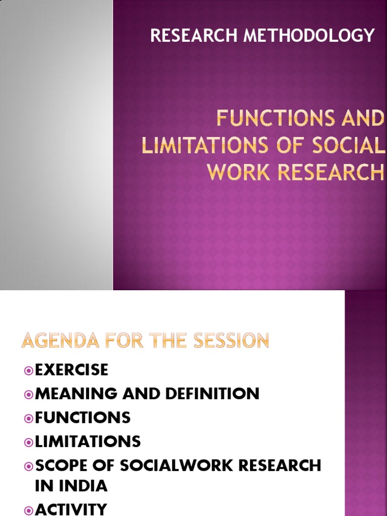 Functions and Limitations of Social Work Research | PDF | Social ...