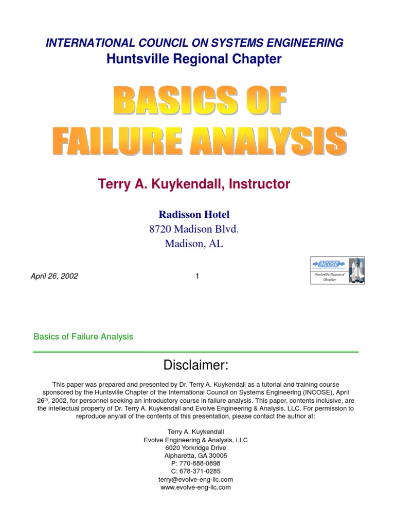 Basics of Failure Analysis | PDF | Reliability Engineering | Analysis