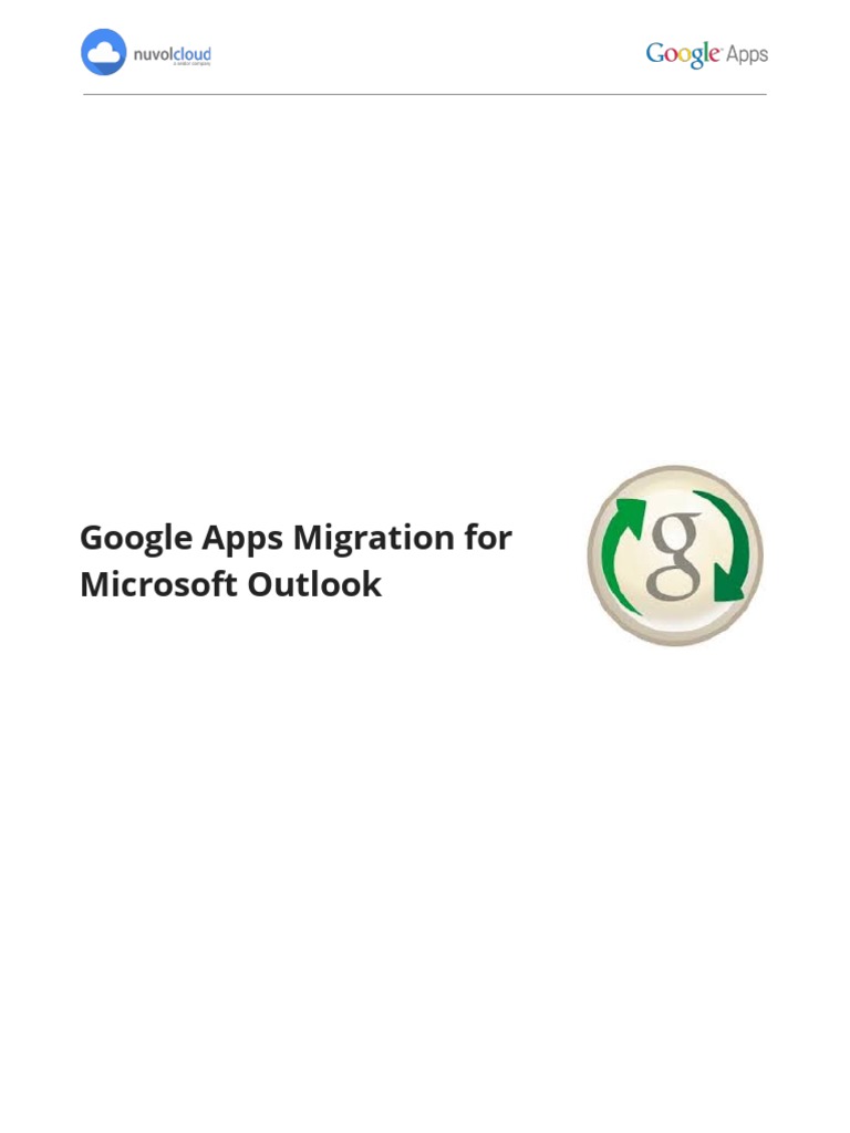 Google Apps Migrationfor Microsoft Outlook | PDF | Ventana (informática ...