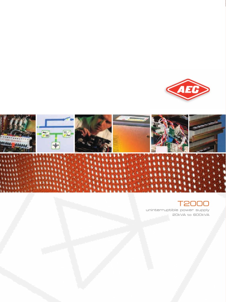 AEC T2000 UPS User Manual | PDF | Power Inverter | Computer Network