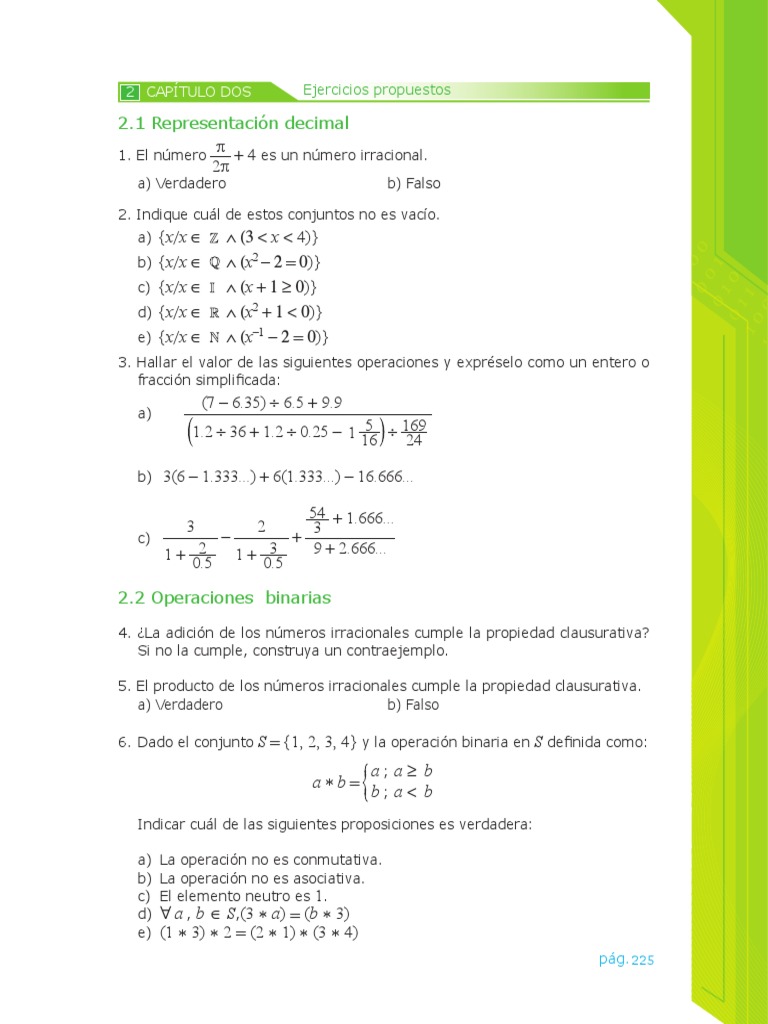 Capitulo 2 Ejercicios PDF | Descargar gratis PDF | Raíz cuadrada | Proporción