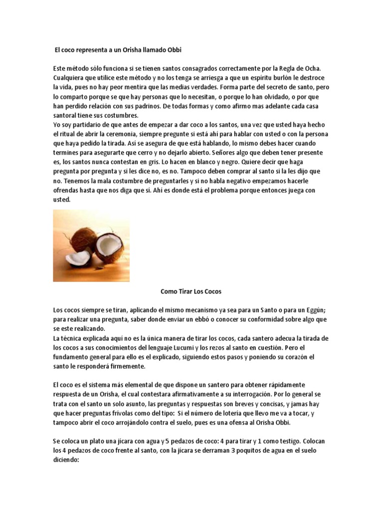 Coco Obi Simple | PDF | Santeria | Religión y creencia