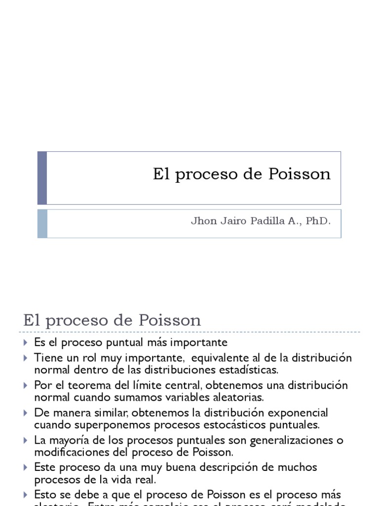 6-El Proceso de Poisson | Distribución de veneno | Distribución de ...
