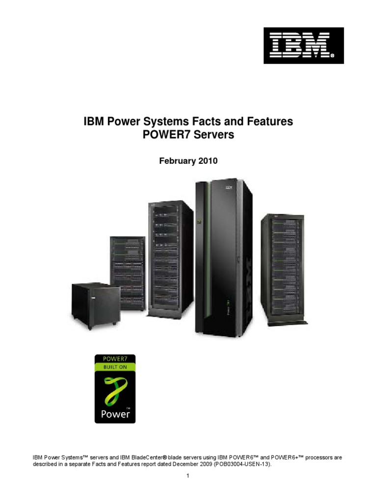 Power7 Facts Features | Cpu Cache | Central Processing Unit