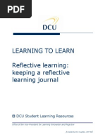 Reflective Learning Diary Template | PDF | Lecture | Study Skills