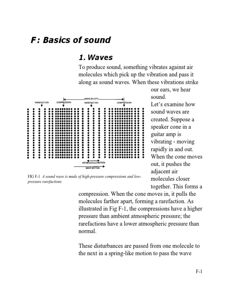 Basics of Sound PDF | PDF | Harmonic | Pitch (Music)