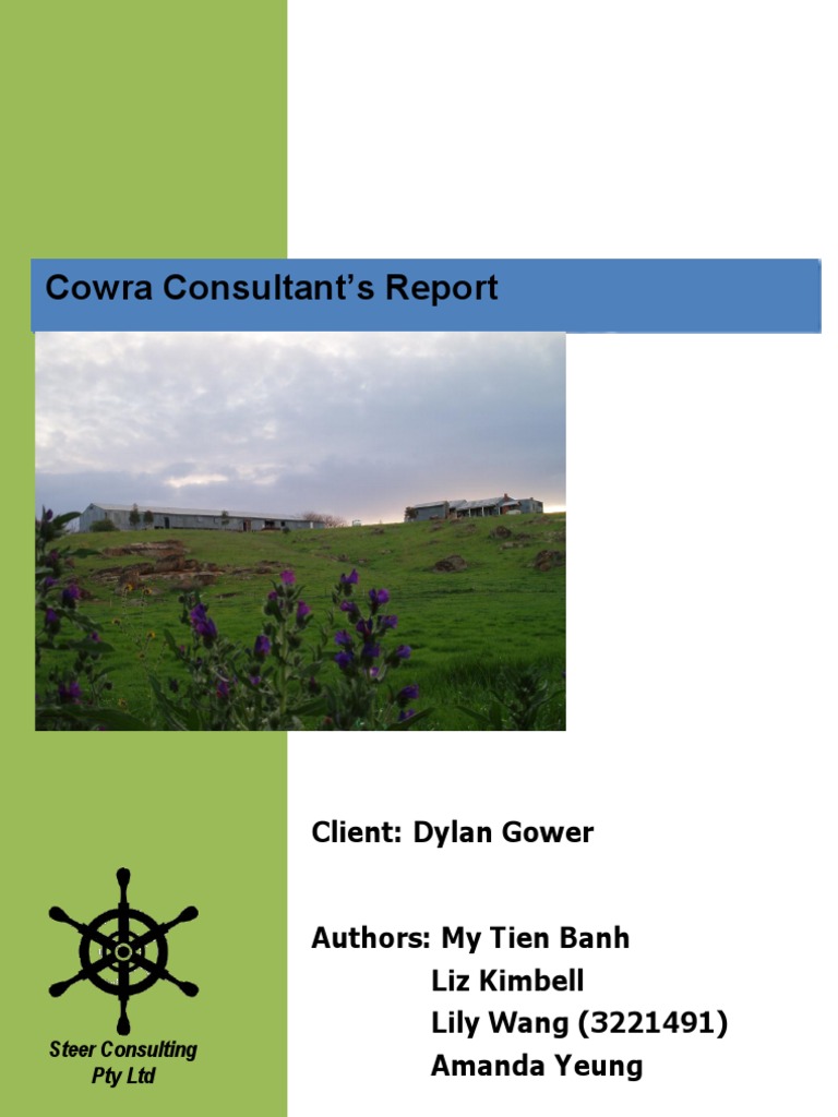 Cowra Consultant's Report: Client: Dylan Gower | PDF | New South Wales ...