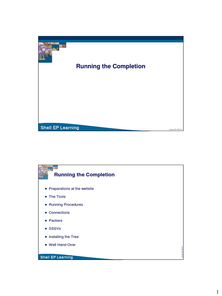 3 - Running The Completion | PDF | Drilling Rig | Leak