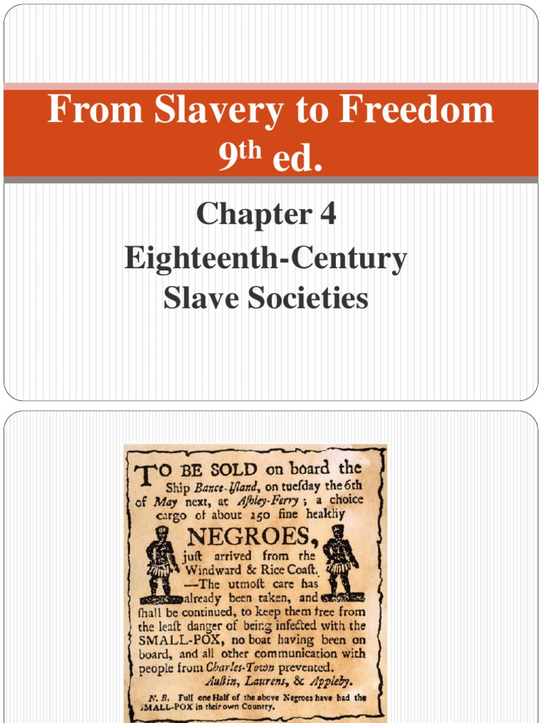 Eighteenth-Century Slave Societies Overview | PDF | Slavery | Crimes ...