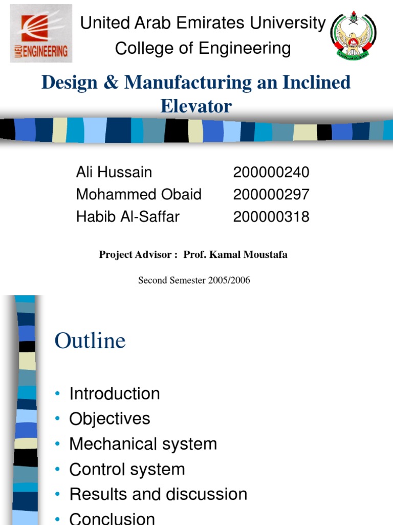 Inclined Elevator Design and Analysis | PDF | Relay | Electronic Circuits
