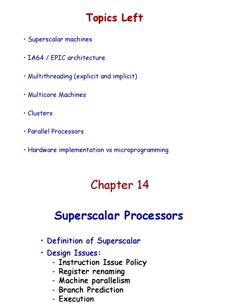 Superscalar | PDF | Instruction Set | Integrated Circuit