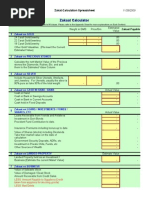 Zakat Calculator in Excel | PDF | Stocks | Profit (Accounting)