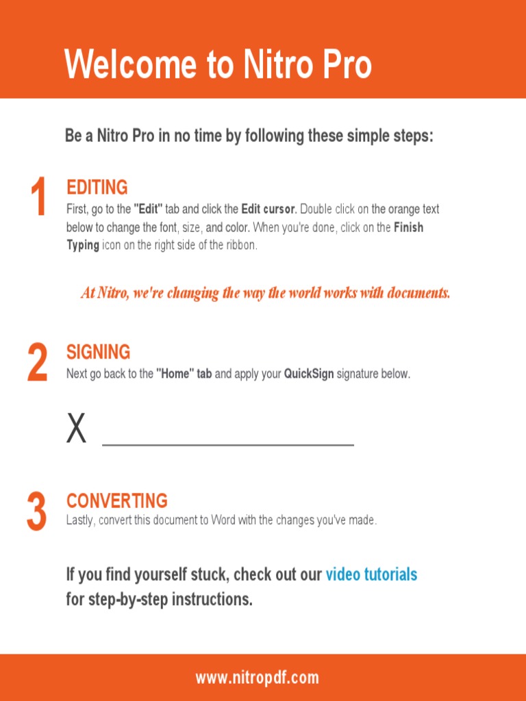 Nitro Pro Editing & Conversion Guide | PDF | Computing | Software