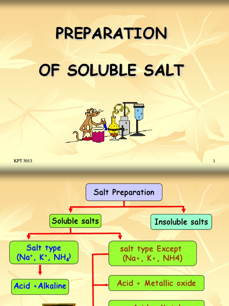 Soluble and Insoluble Salt Preparation | PDF