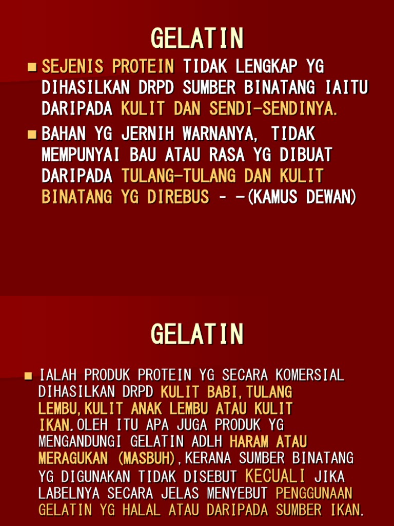 Apakah Gelatin | PDF