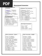 Dosage Calculations Drug Metric Table Conversion | PDF