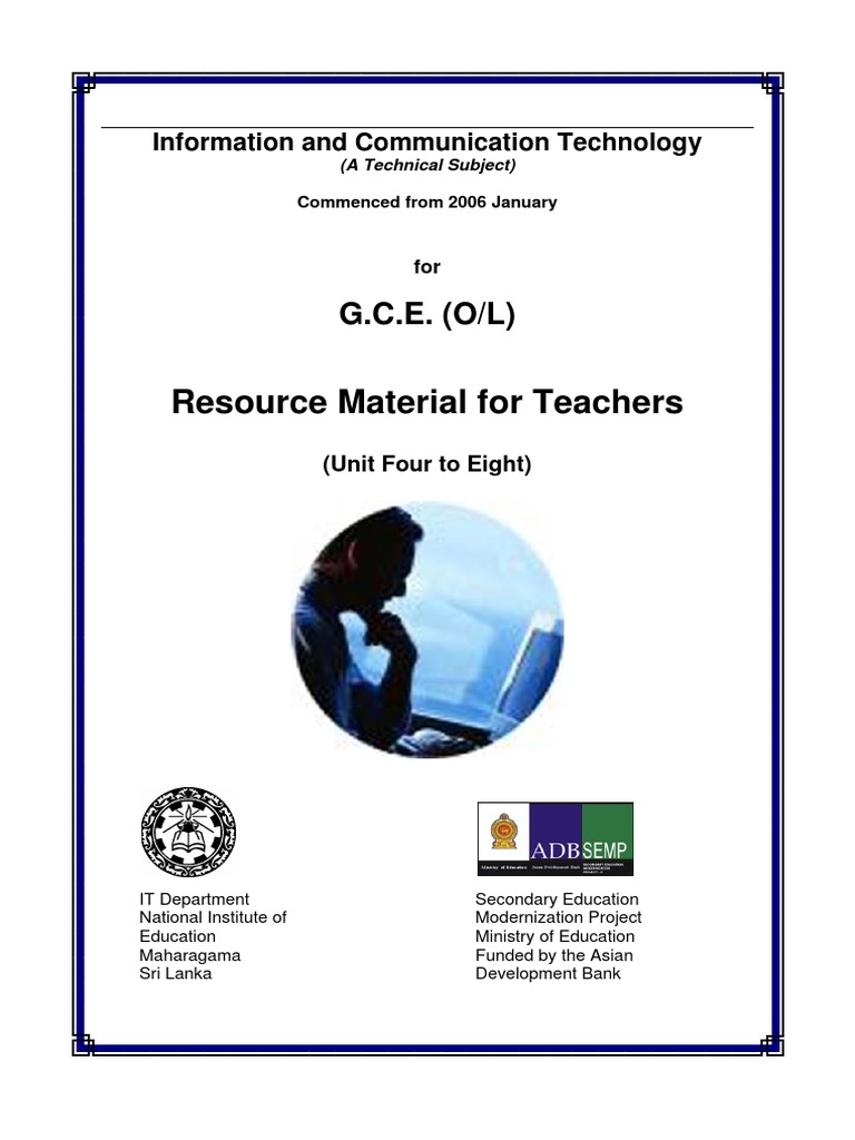 Ol Ict Resource Material For Teachers | PDF | Compiler | Computer ...