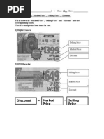 Markup, Discount, and Tax Worksheet | PDF