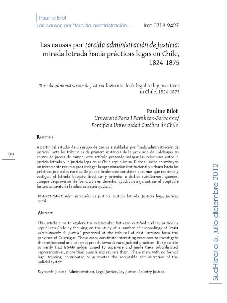 Pauline Bilot | PDF | Juez | Santiago