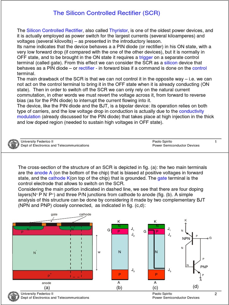 The Silicon Controlled Rectifier (SCR): A Powerful Thyristor Switch ...