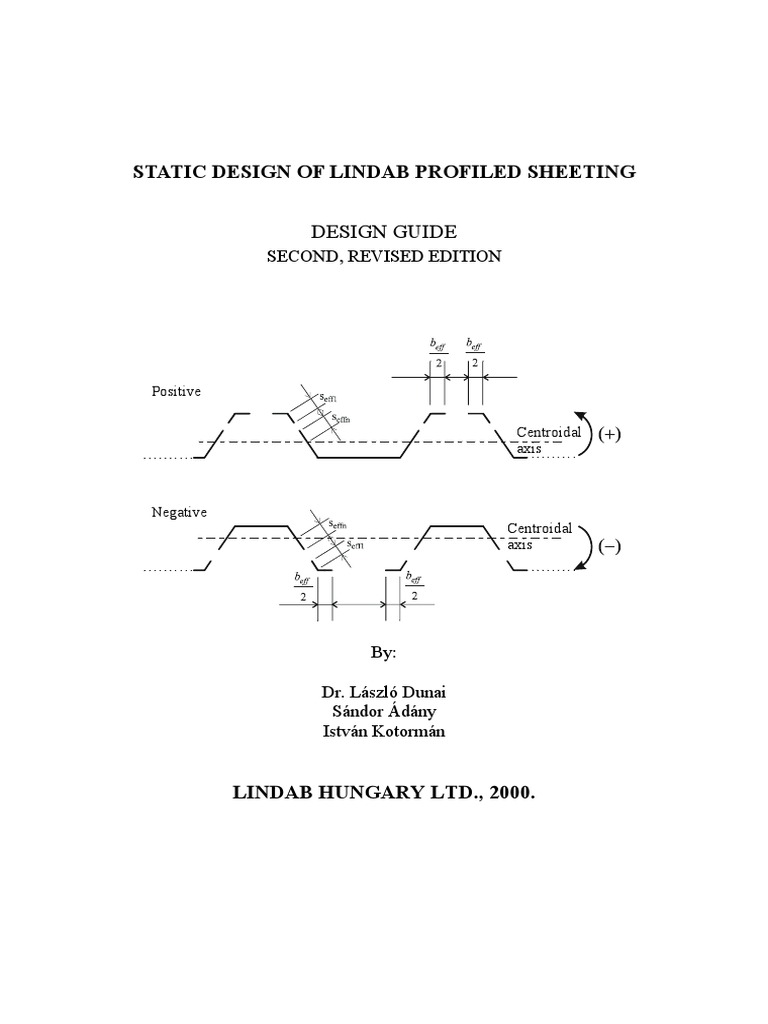 Static Design Guide Lindab | PDF | Strength Of Materials | Bending