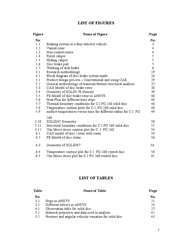 List of Fig Tab | PDF