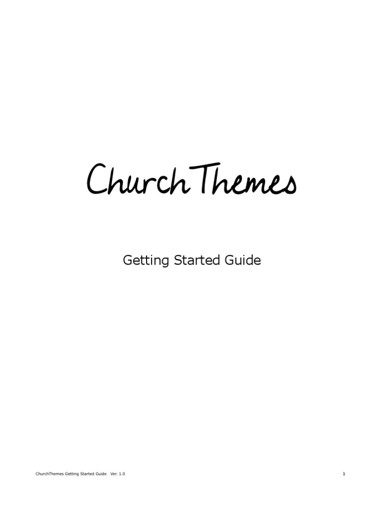Churchthemes: Getting Started Guide | PDF | Multimedia | Digital Technology