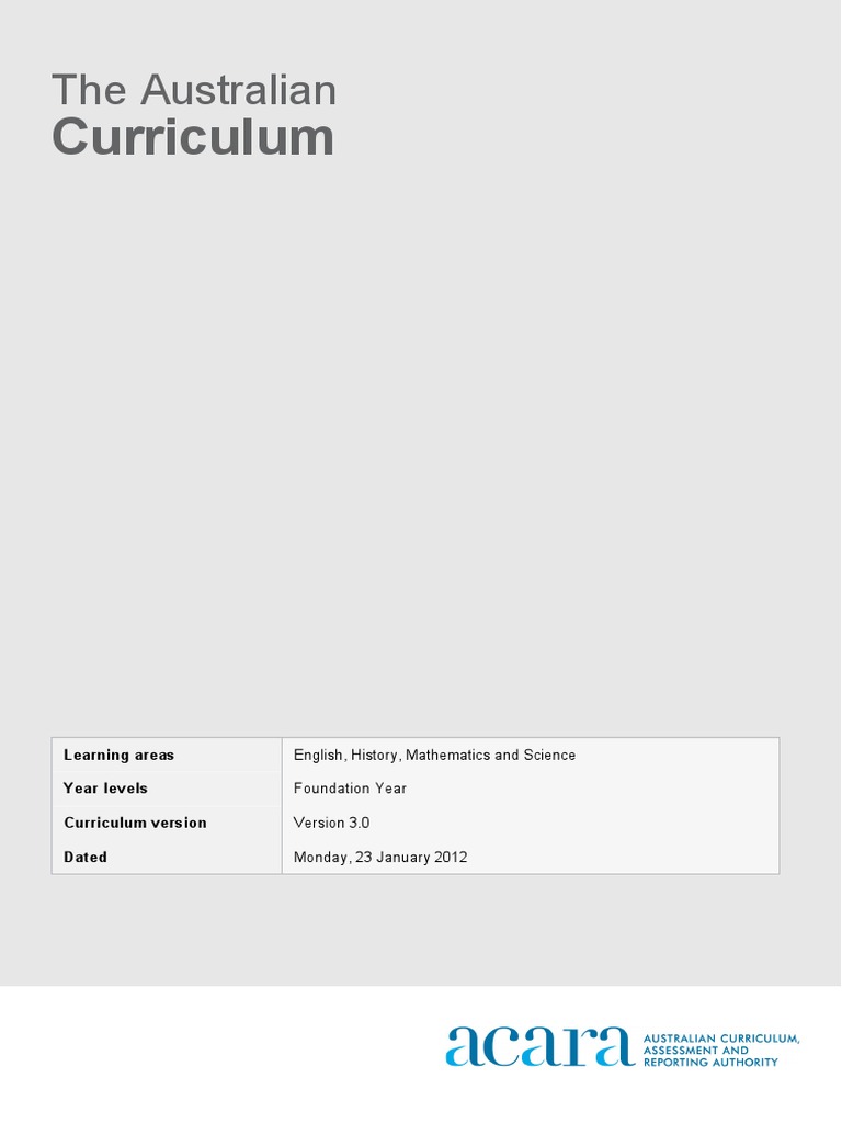 Australian Curriculum | PDF | Curriculum | Educational Technology