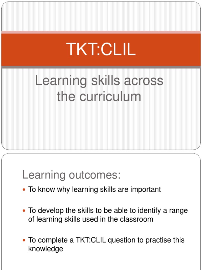 Clil Learning Skills | PDF | Curriculum | Learning
