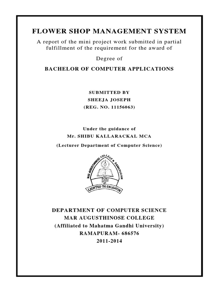 1.flower Shop Management System(s) | PDF | Microsoft Sql Server | Databases