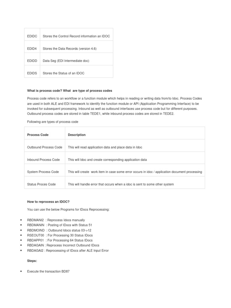 What Is Process Code? What Are Type of Process Codes | PDF ...