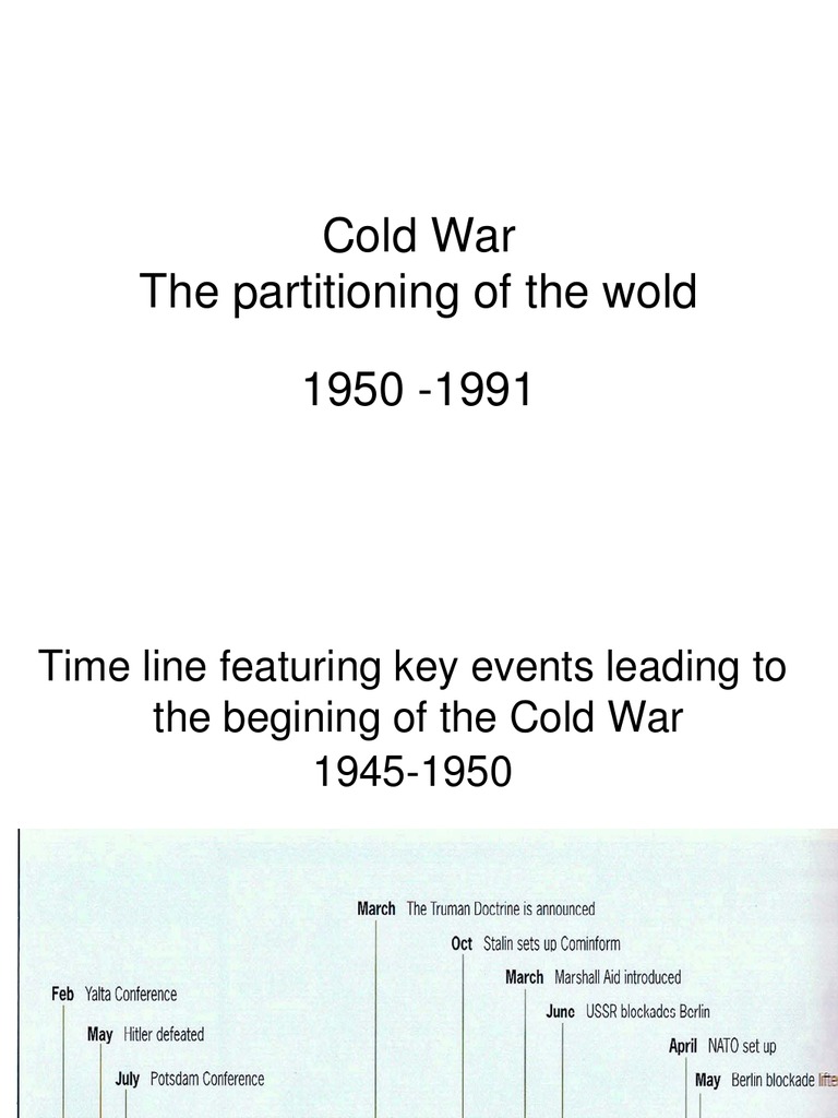 Key Events Leading to Cold War | PDF | Allies Of World War II | Cold War
