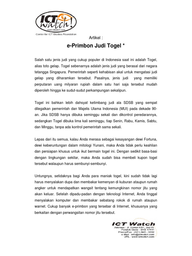 E-Primbon Judi Togel | PDF | Game & Aktivitas | Ilmu Sosial