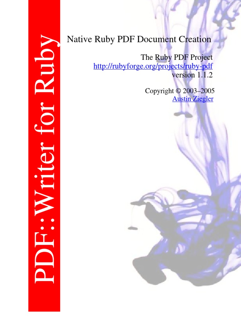 Ruby PDF::Writer Manual PDF | PDF | Written Communication | Encodings