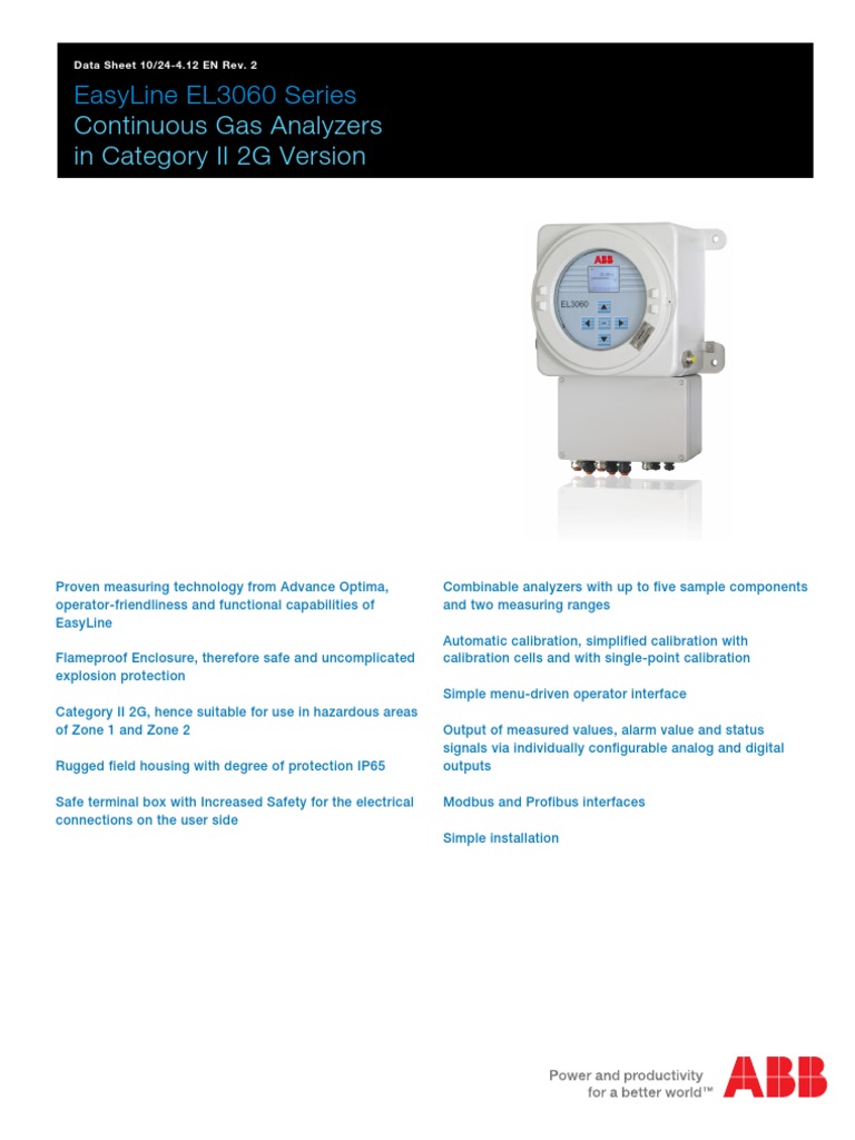 Abb El 3060 | PDF | Gases | Carbon Dioxide