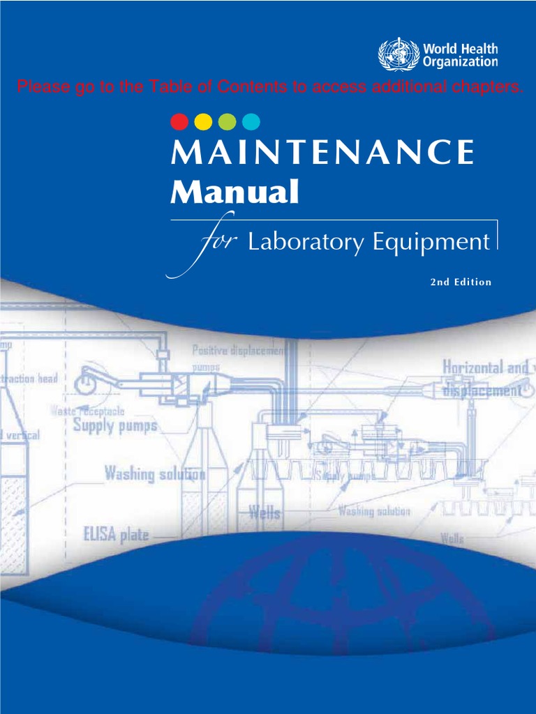 Maintenance Manual For Laboratory Equipment | PDF