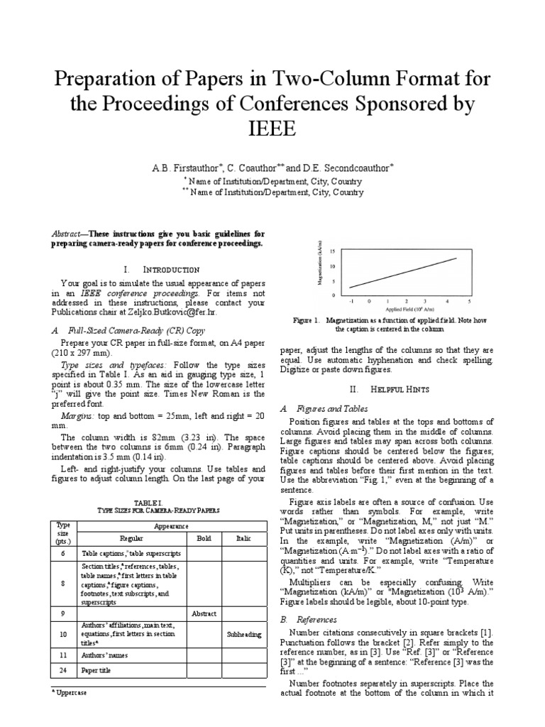 Preparation of Papers in Two-Column Format For The Proceedings of ...