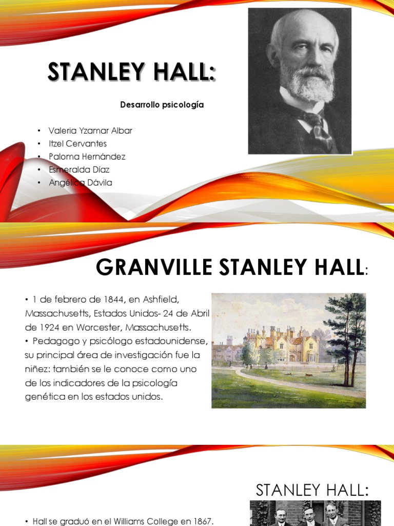Stanley Hall | Conceptos psicologicos | Sicología y ciencia cognitiva