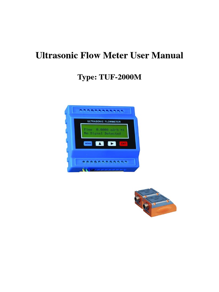 TUF-2000M Ultrasonic Flow Meter Manual | PDF | Flow Measurement | Power ...