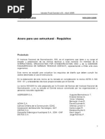Nch0203 of 2006 Acero para Uso Estructural | PDF