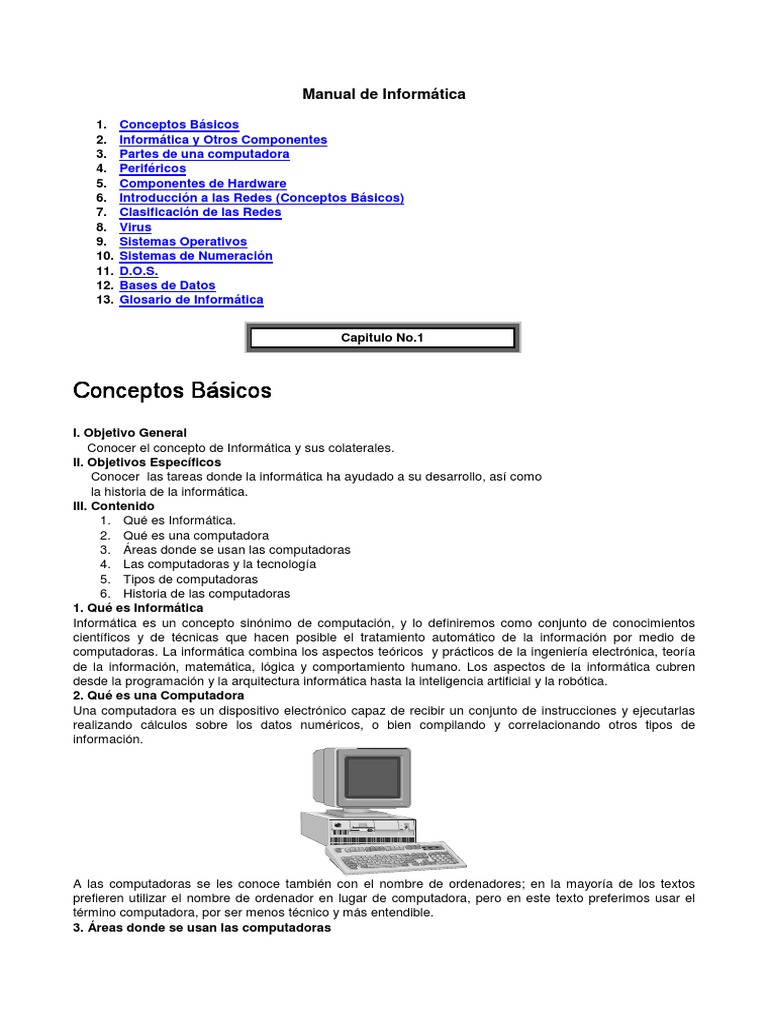 Completo Manual de Informática | PDF | Memoria del ordenador | Archivo ...