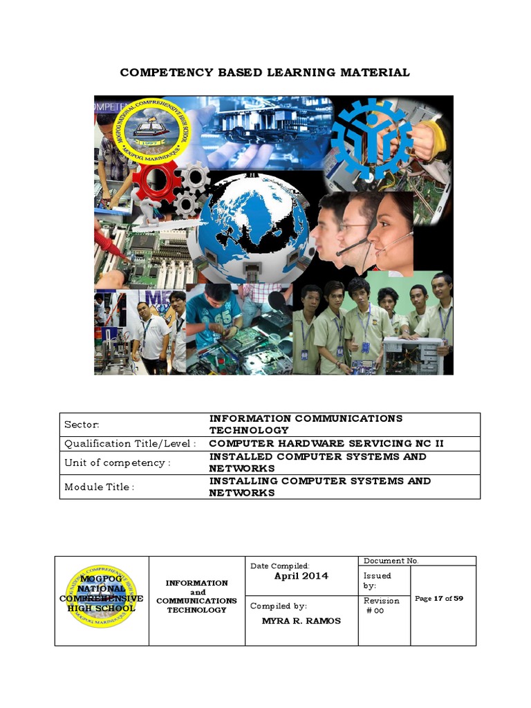 CBLM in CHS | PDF | Operating System | Personal Computers