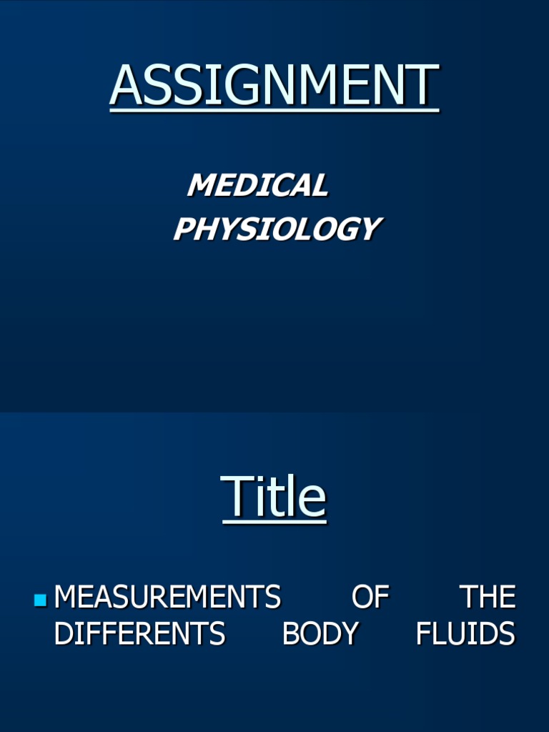 Physiology Body Fluids Download Free Pdf Osmosis Ion