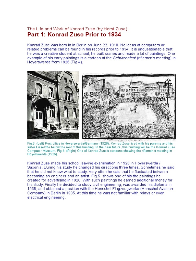 The Life and Work of Konrad Zuse | PDF
