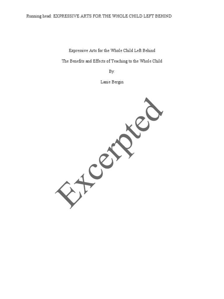 Whole Child - Abstract and Annotated TOC (Web Excerpt) 20140706 | PDF | Child Development ...