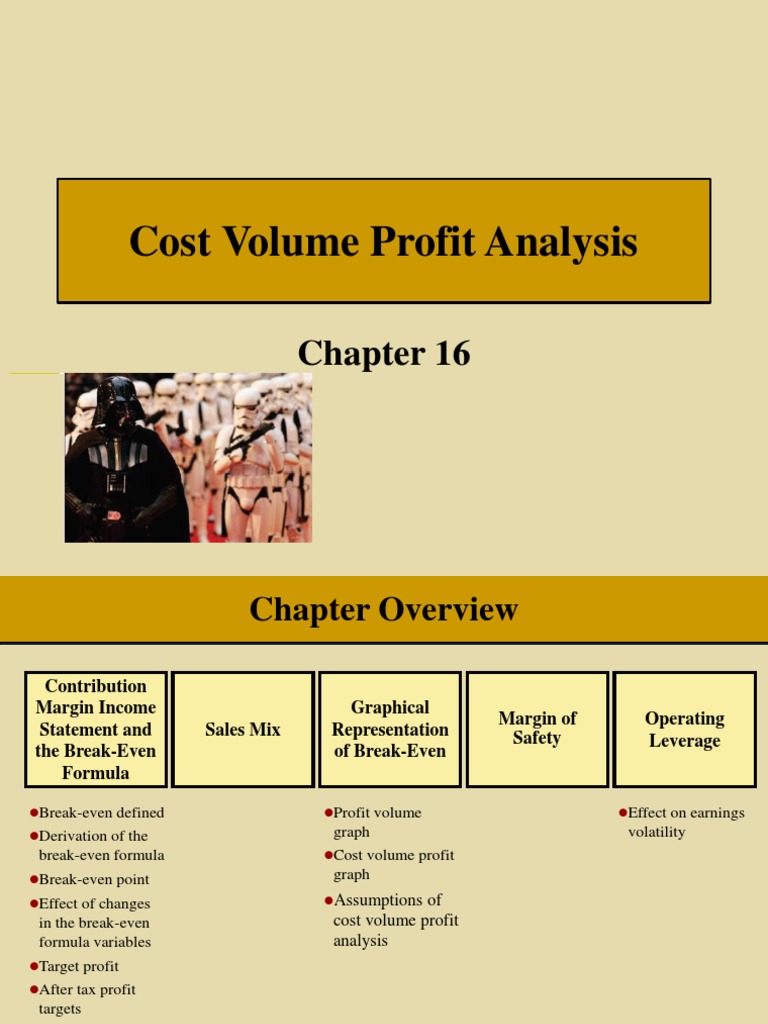 Cost Volume Profit Analysis | PDF | Profit (Accounting) | Leverage ...