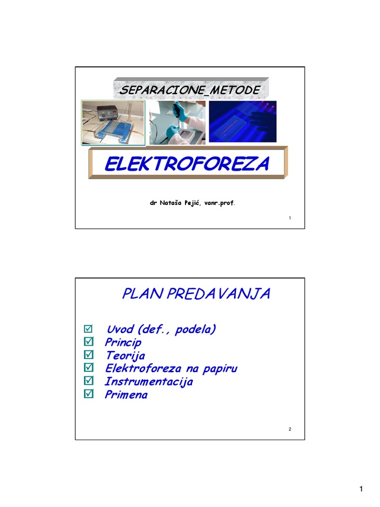 15 Elektroforeza | PDF