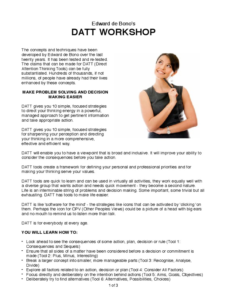 Mastering Direct Attention Thinking Tools | PDF | Decision Making | Thought