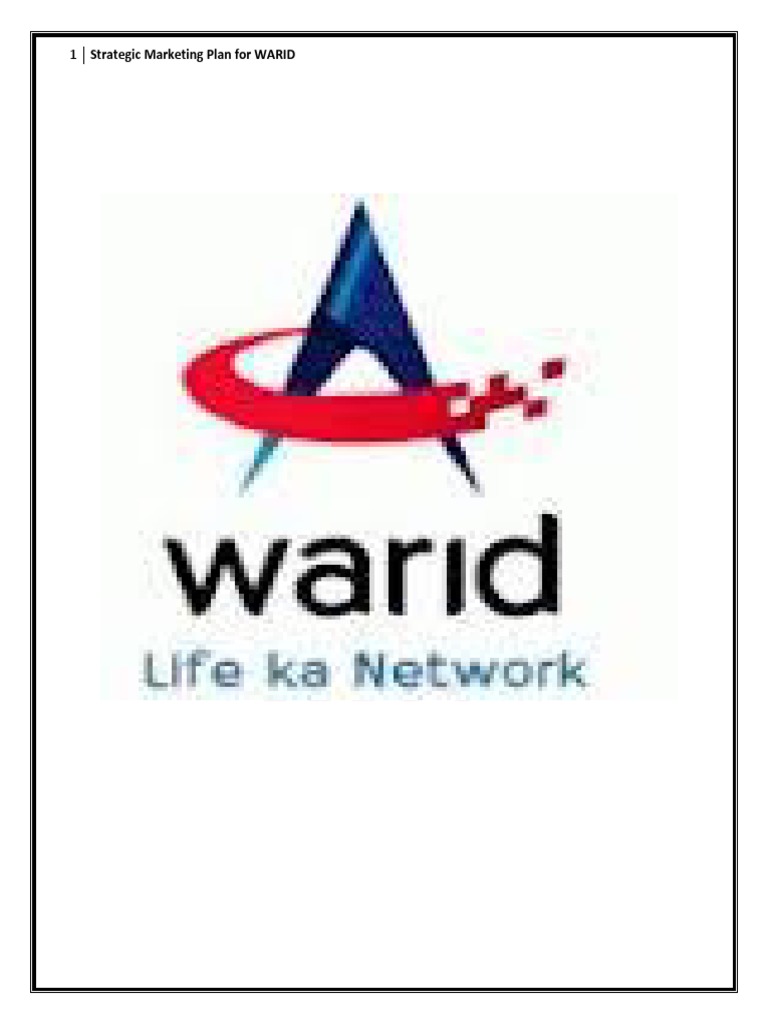 Strategic Marketing Plan For Warid | PDF | Strategic Management | Brand